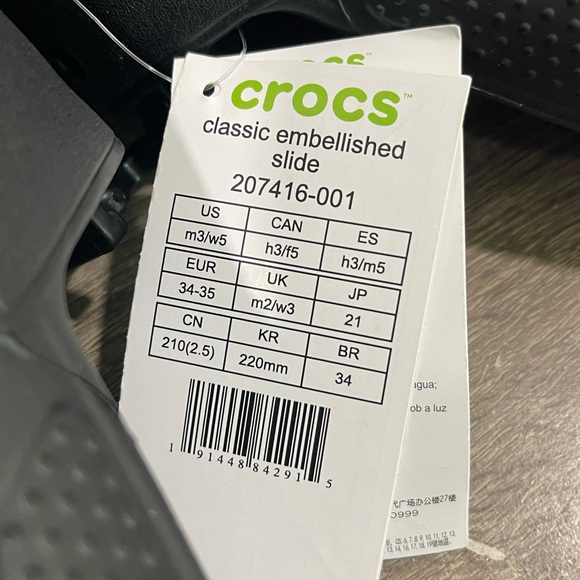 CROCS | Shoes | Crocs Classic Embellished Slide Rare Alien Bae Brand ...